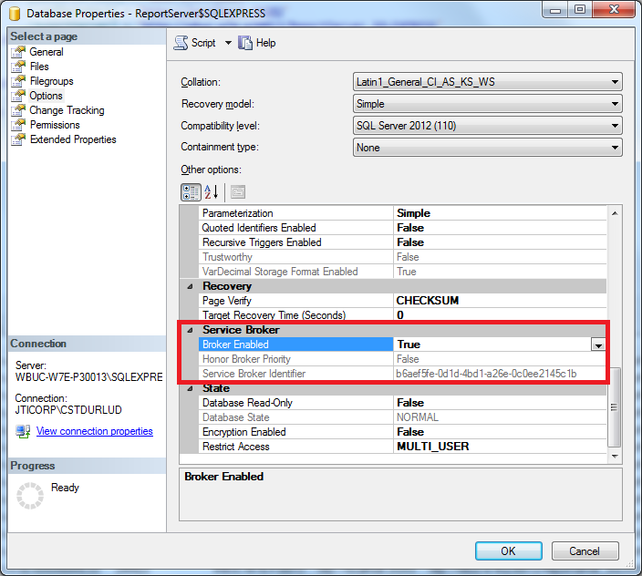 Fetchmytip The Sql Server Service Broker For The Current Database Is Not Enabled And As A