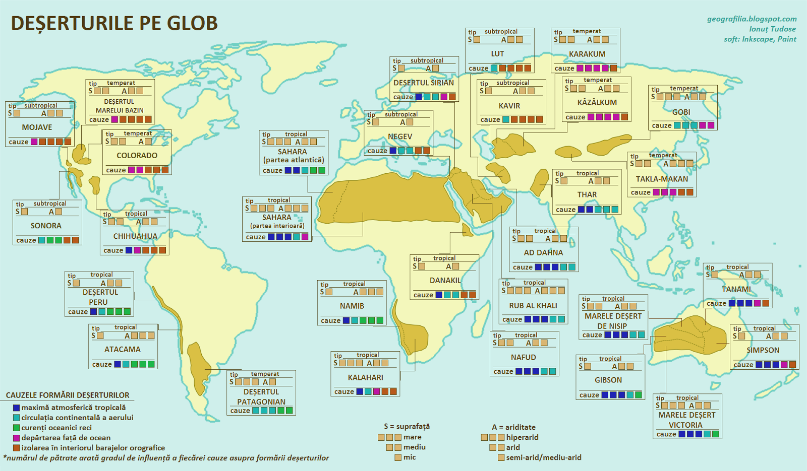 GEOGRAFILIA: Cauzele formării deșerturilor