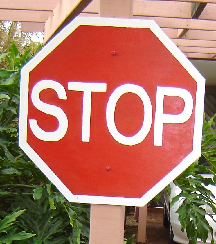 Backyard Play Project Ideas: Stop Sign