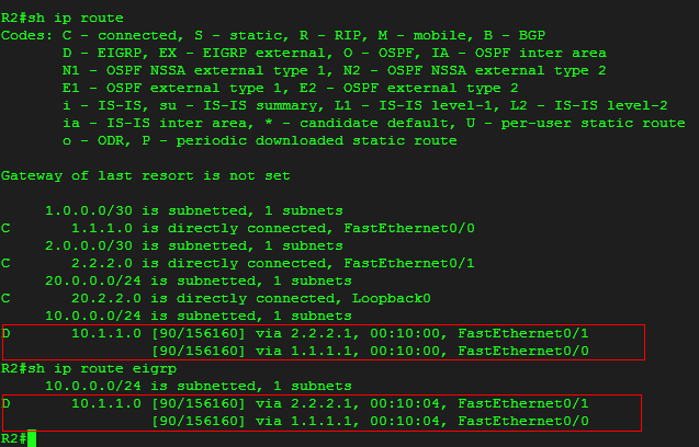 belajar cisco : Konfigurasi Load Balancing Equal Cost Path pada EIGRP belajar cisco : Konfigurasi Load Balancing Equal Cost Path pada EIGRP