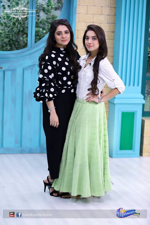 Beautiful Sisters Sarah Razi and Arisha Razi in The Morning Show ...