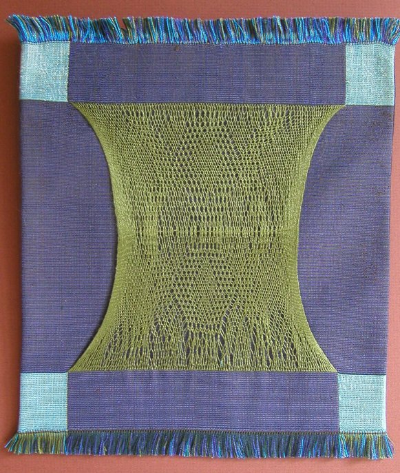 A FiberArtisan's Weaving Path: Doubleweave Sprang "Lace"