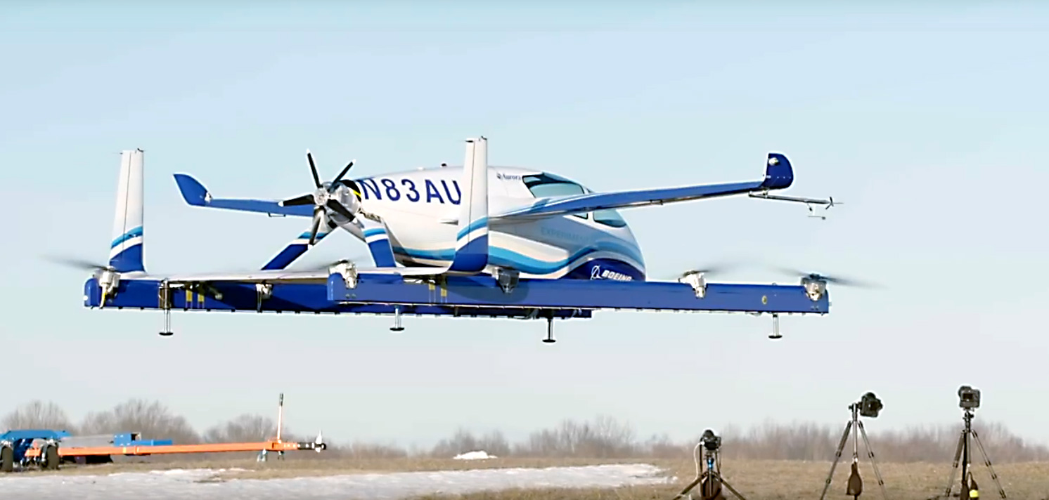AMCAR Digital: Boeing Passenger Air Vehicle has made its first "flight"