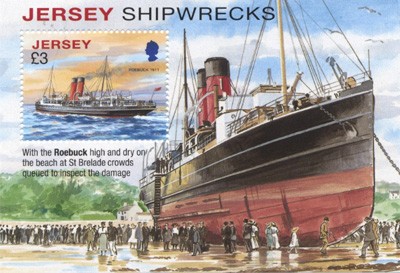 SHIP STAMP - Watercraft Philatelic Stamps Gallery: Jersey shipwrecks ...