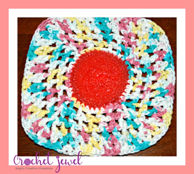 Amy's Crochet Creative Creations: How to Crochet a Scrubber Dishcloth ...