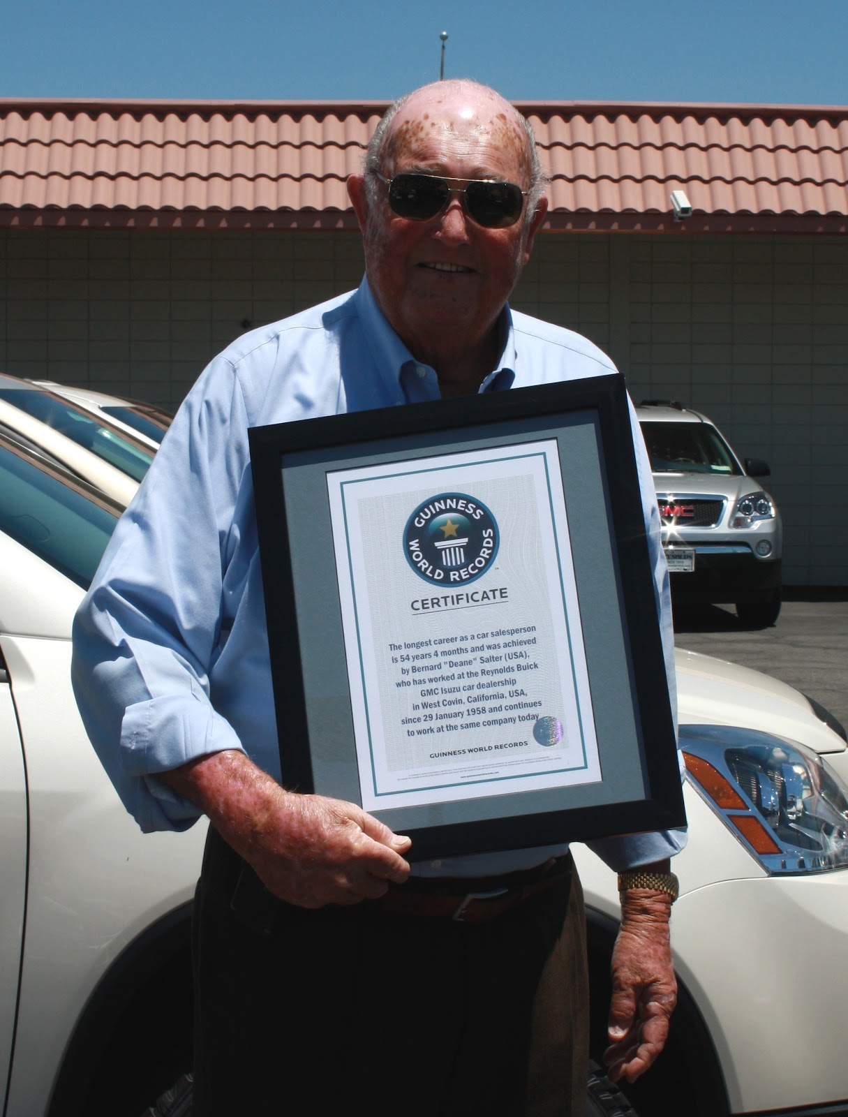 Reynolds Buick GMC Blog: Deane and the World's Record
