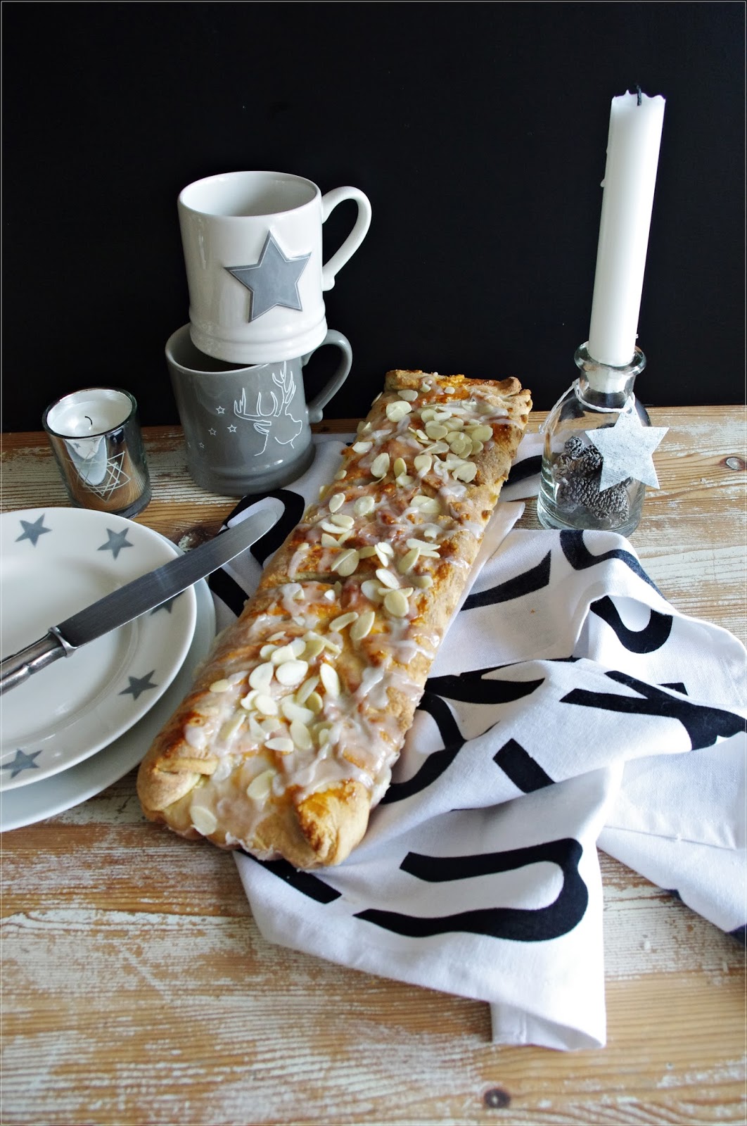 Kramellisierter dänischer Apfelstrudel