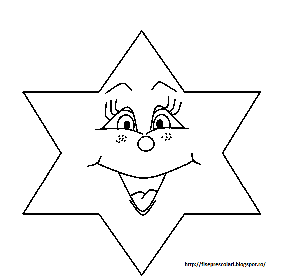 Planse cu STELE de colorat pentru copii - 81 :: Fise de lucru ...