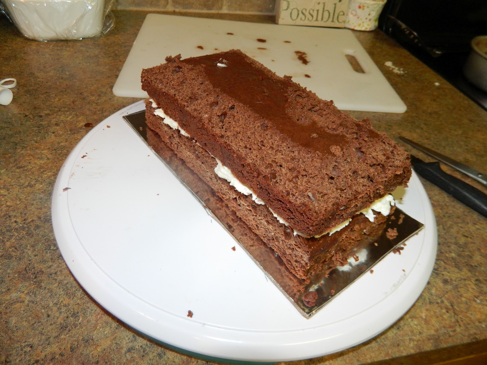 Blogger: Traci LeBrun: Halloween Coffin Cake