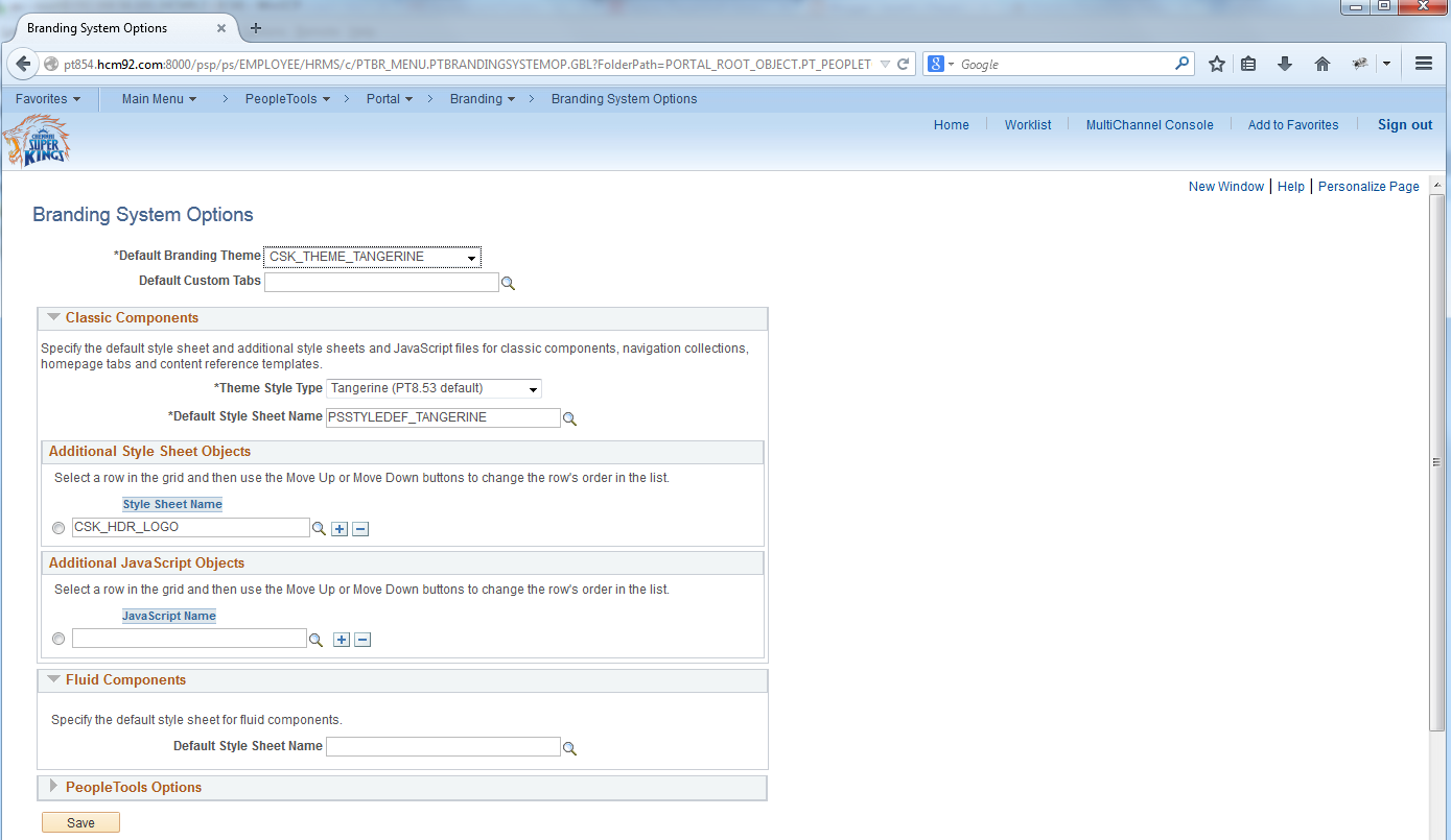 Sasank's PeopleSoft Log: PeopleTools 8.54 - Branding - Part 1