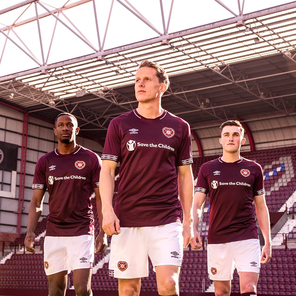 Hearts 18-19 Home Kit Released - Footy Headlines