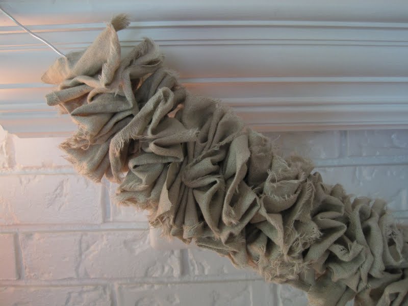 {Beautiful Nest}: Ruffled Linen Garland {And Tutorial}