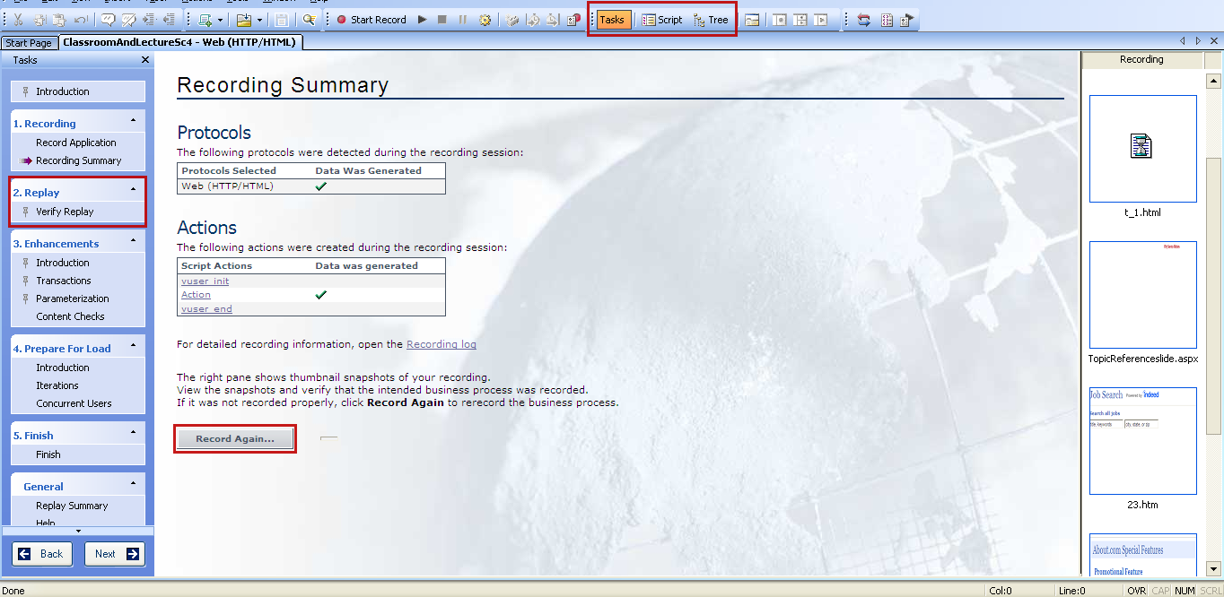 A quick Overview on HP LoadRunner VuGen