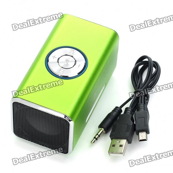 Mini Rechargeable MP3 Music Speaker Player with FM/USB/3.5mm/TF Slot ...