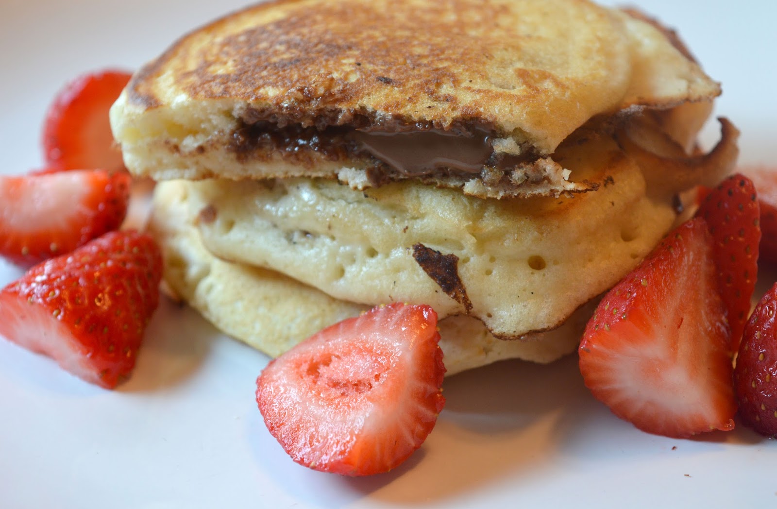 Nutella Stuffed Pancakes