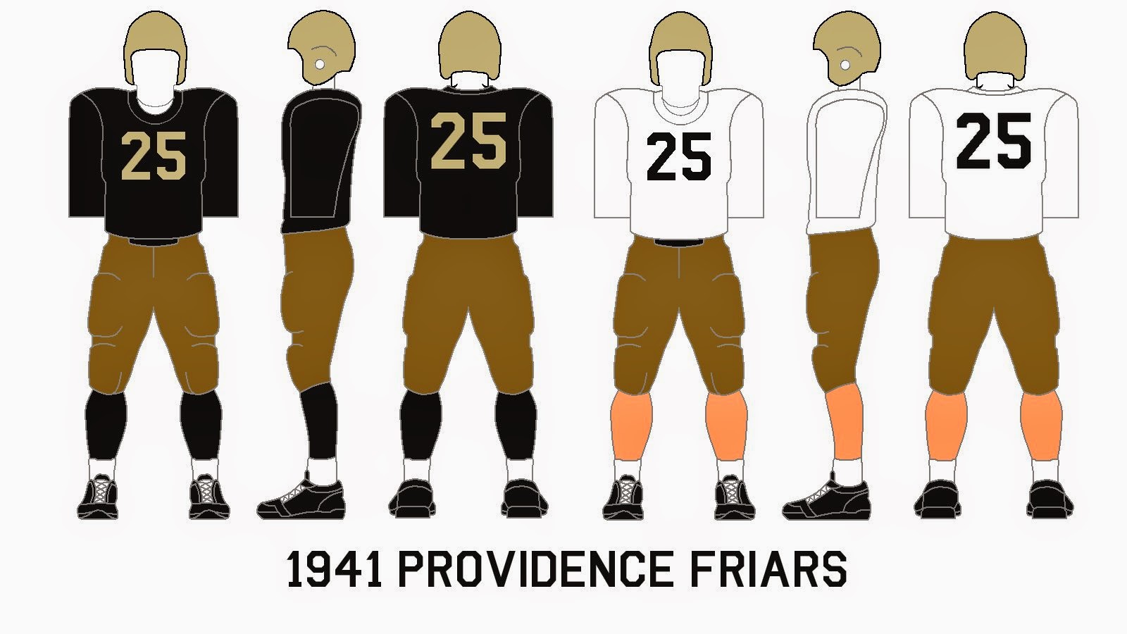 Gridiron Garb: Providence Friars (1941, updated)