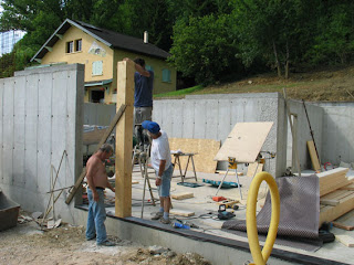 Notre Maison Ossature Bois Bioclimatique: je touche du bois...