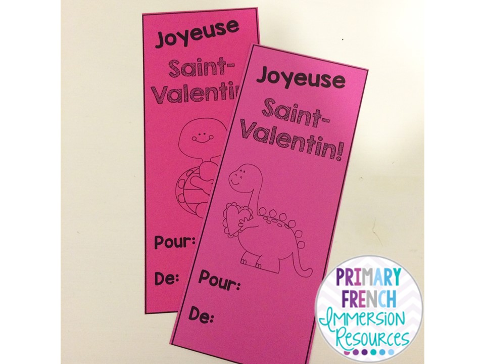 Valentine's Day Freebie - Bookmarks for students! - Primary French ...