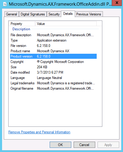 Ax Doctor Dynamics Ax 2012 Excel Add In Issues