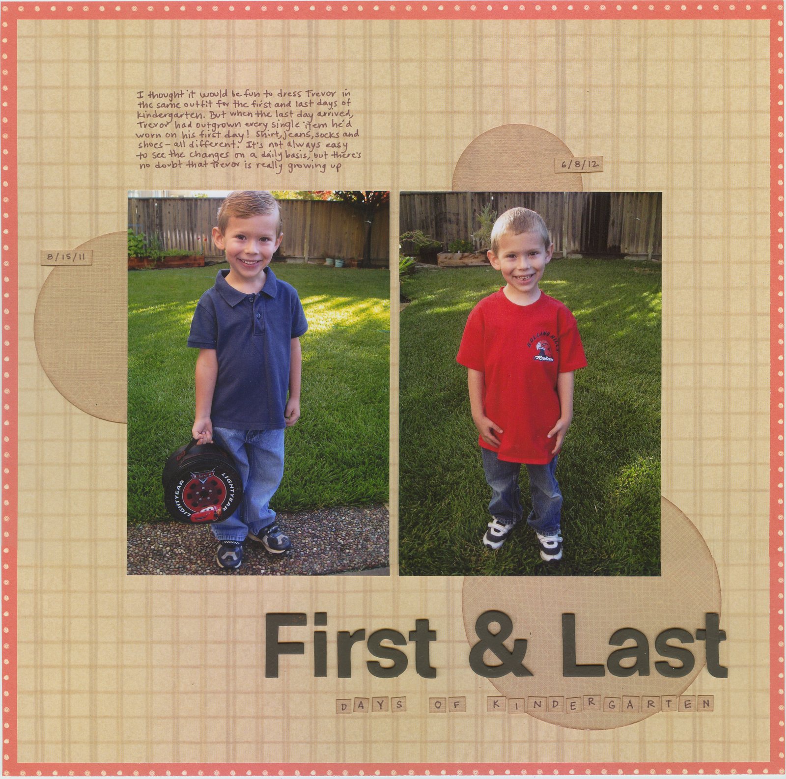 Cindy deRosier: My Creative Life: First and Last Day of School