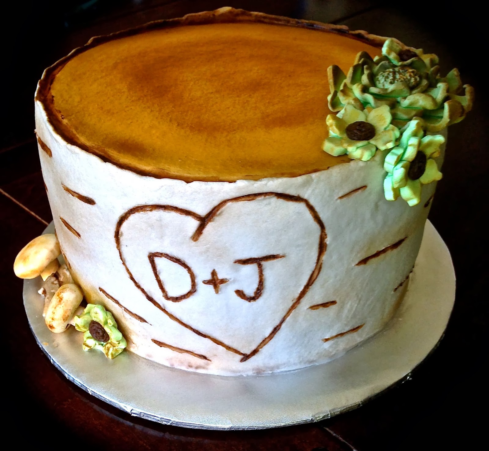 katycakes: Birch Bark Anniversary Cake