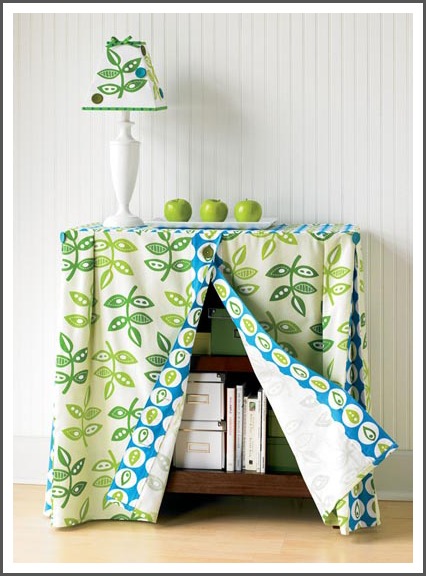 sparrows and arrows: Shelf Curtain
