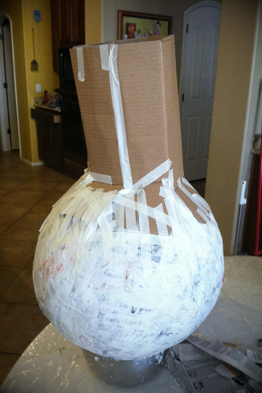 Life And Art With Glamma Fabulous My Paper Mache Pumpkin Head Project Life And Art With Glamma Fabulous My Paper Mache Pumpkin Head Project