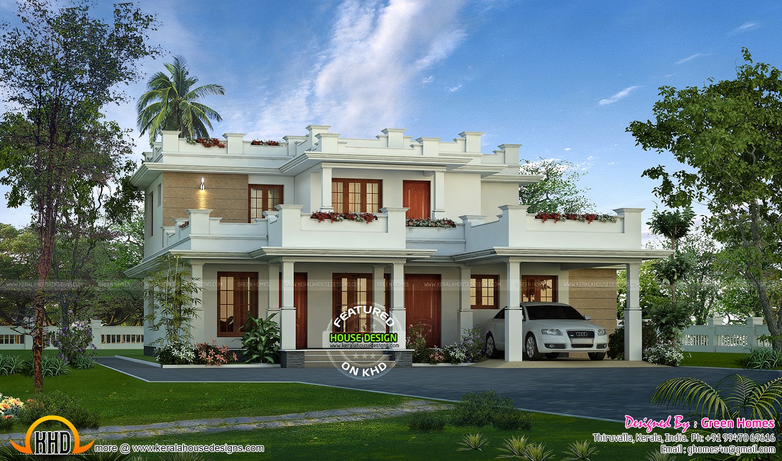 2450 sq-ft beautiful modern flat roof - Kerala home design and floor ...