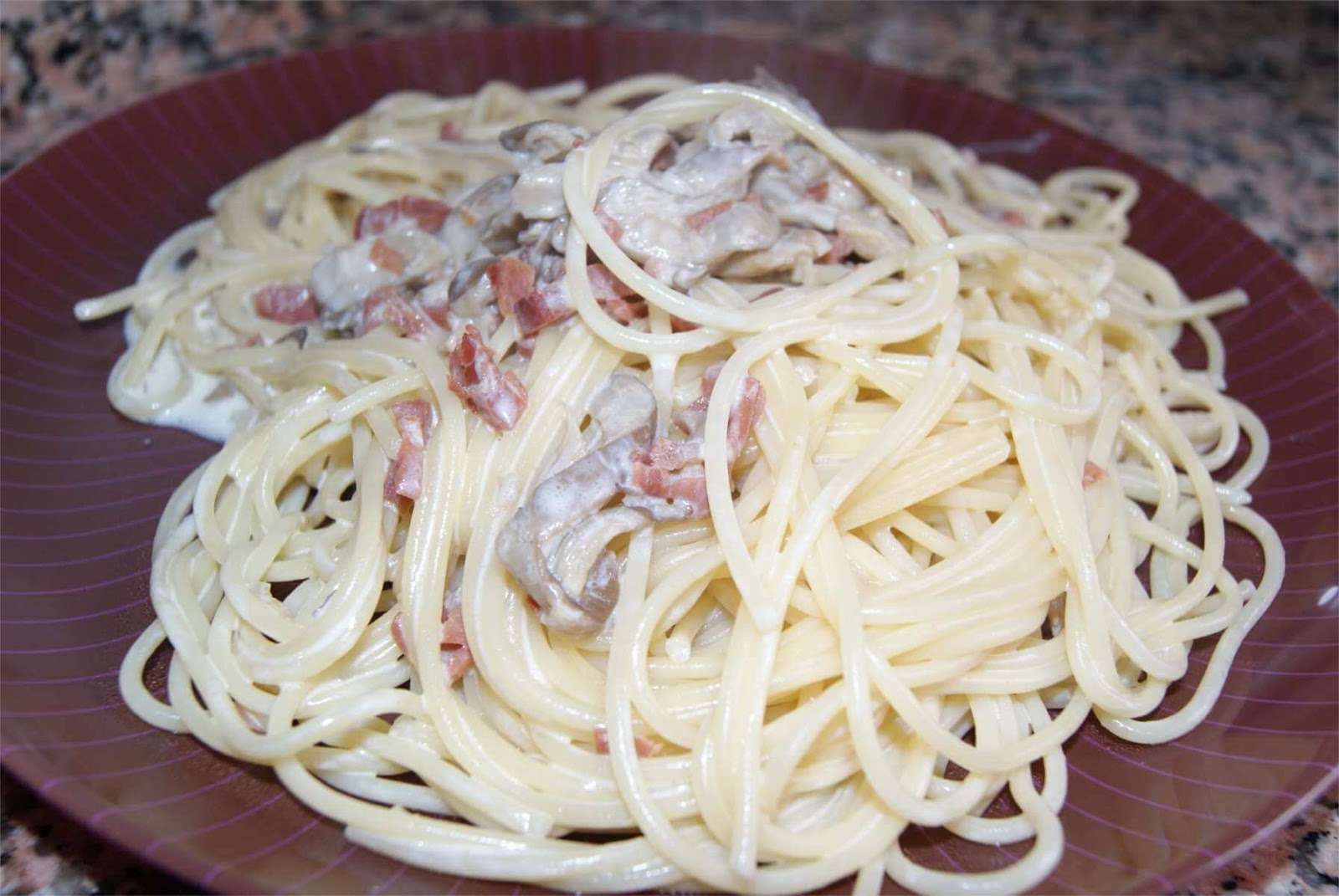 Receta de spaguetti con setas ~ ¡Qué rico!