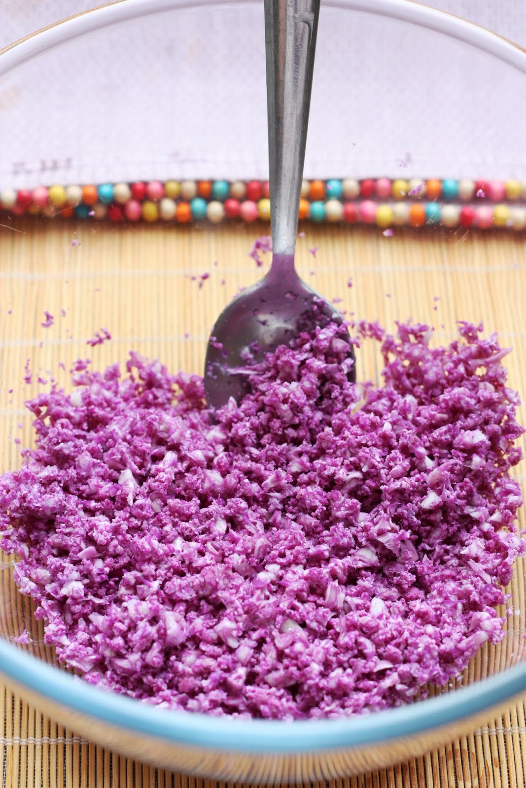 Les petits plats de Rose: Taboulé de chou-fleur violet à la violette