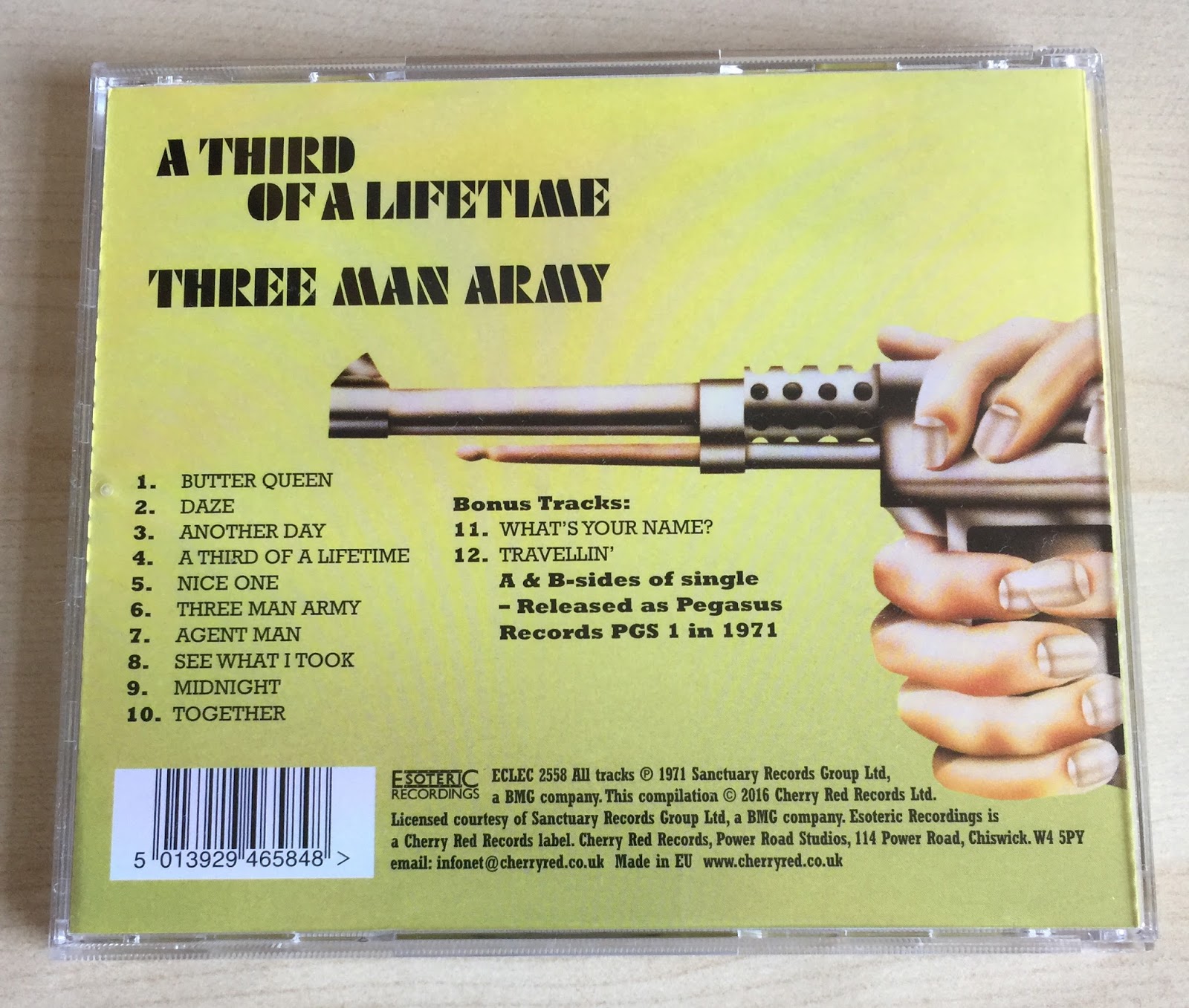 Sounds Good, Looks Good...: "A Third Of A Lifetime" by THREE MAN ARMY ...
