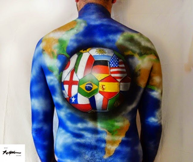 FIFA WORLD CUP 2018: FOOTBALL BODY PAINT WORLD CUP