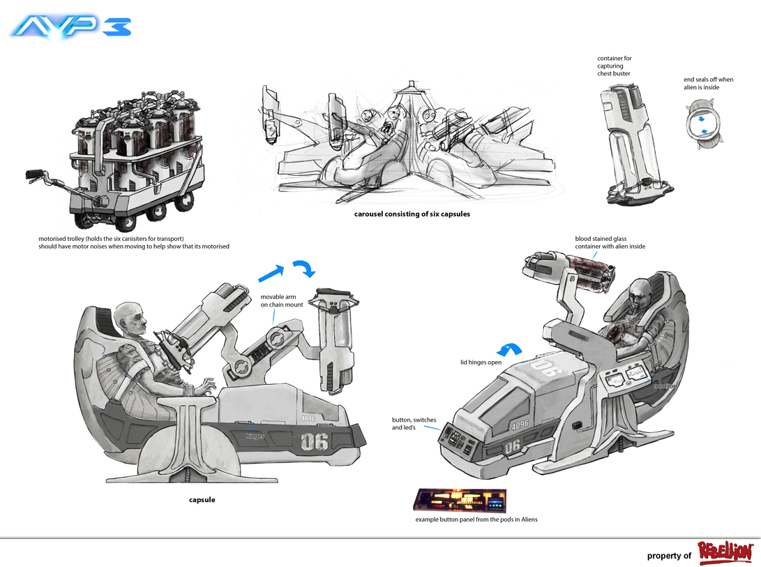 DAMIEN MURPHY - Portfolio Blog: Alien vs Predator 3 concepts
