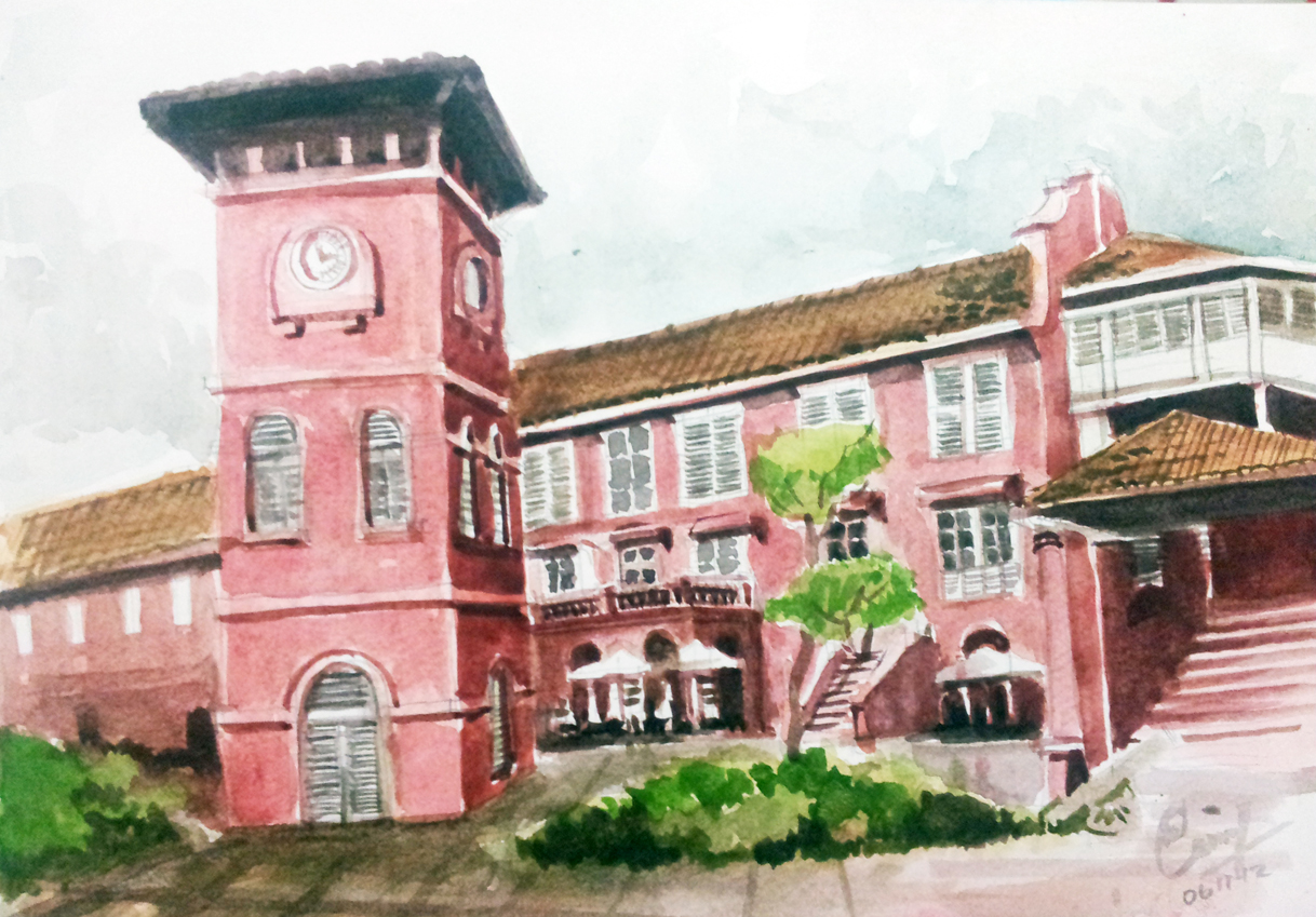 Unforgettable Art: urban sketch : beriadah sambil melakar siri 3