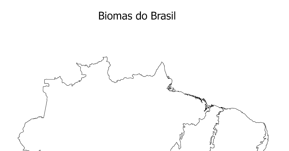 Mapas Biomas Brasileiros Para Colorir - FDPLEARN