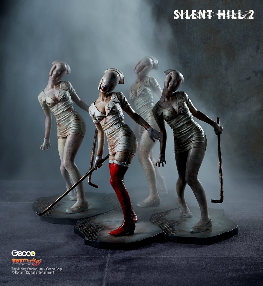 Toymunkey Shows Off Some Incredible Silent Hill 2 Bubble Head Nurse Statues That Will Horrify