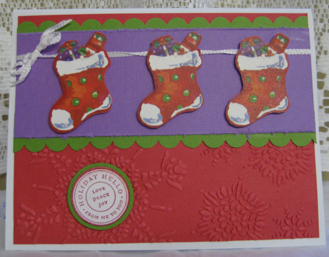 ART - just do it!: Christmas cards - Stockings