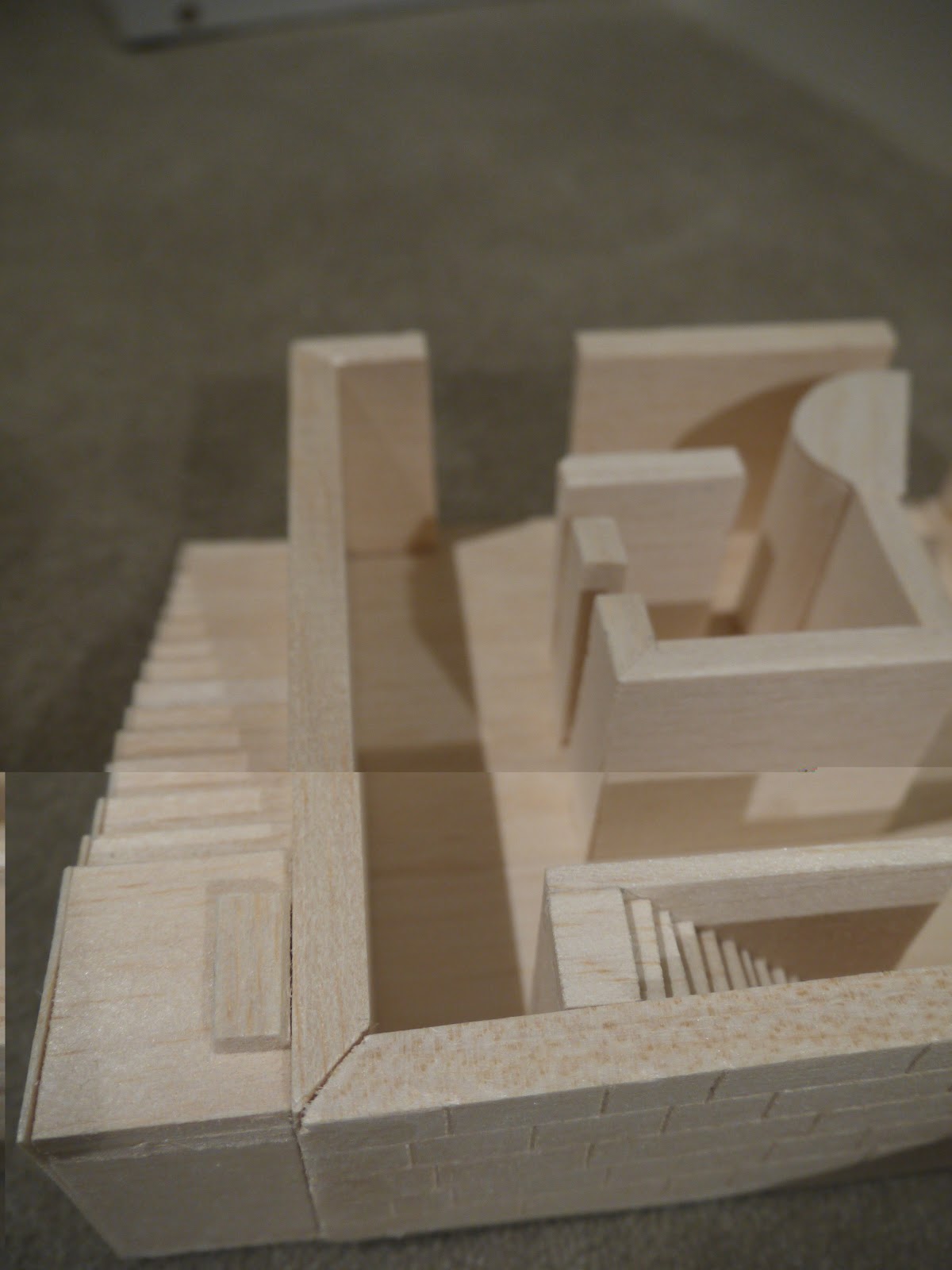 TeresaPeng1142: Model it! 1:50 Model of Fisher House by Louis Kahn