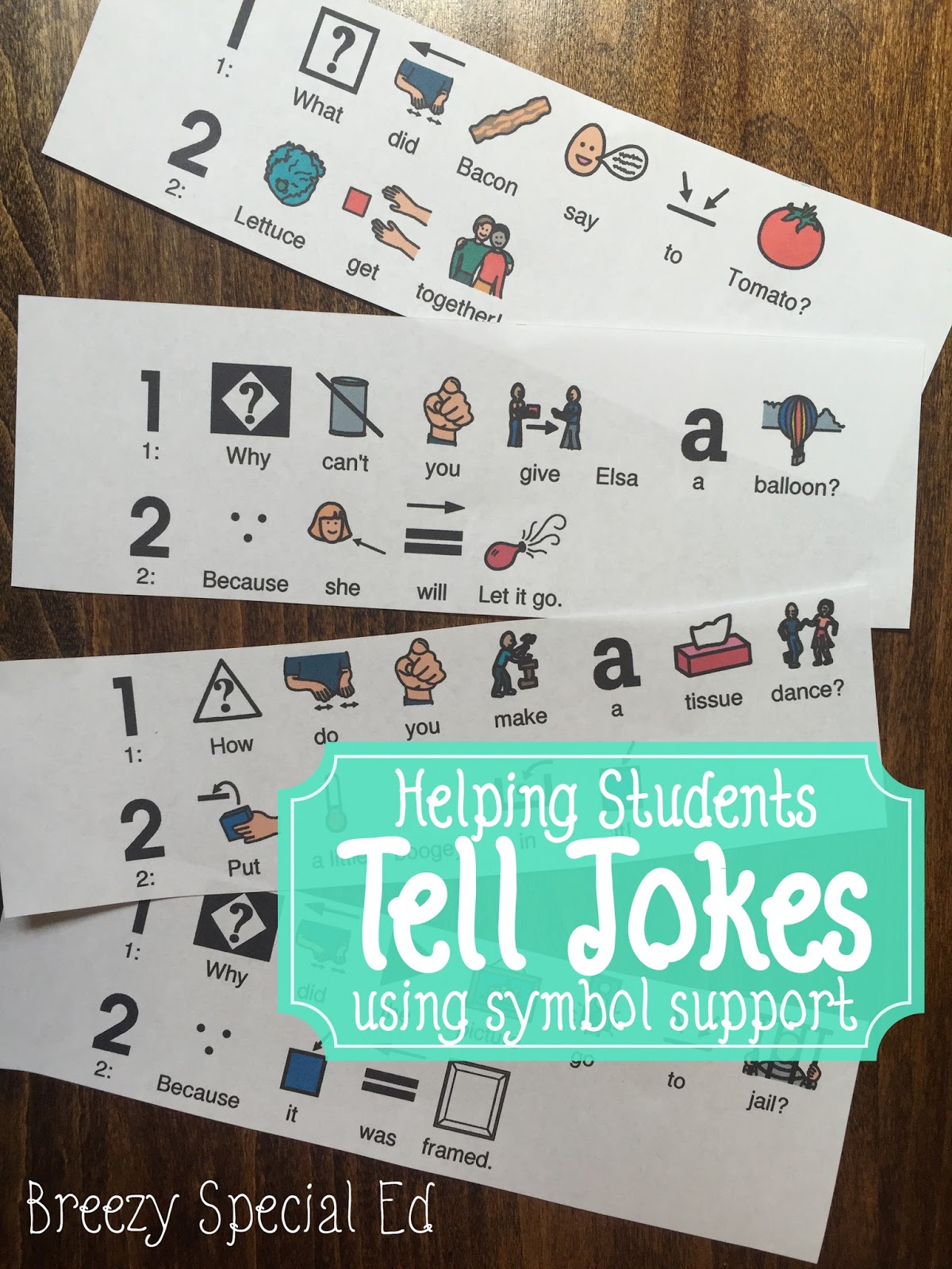 4 Ways to Teach Students how to Tell Jokes using Symbol Support (free ...