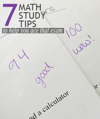 7 Math Study Tips to Help You Ace That Exam ~ Curiosity and Charm