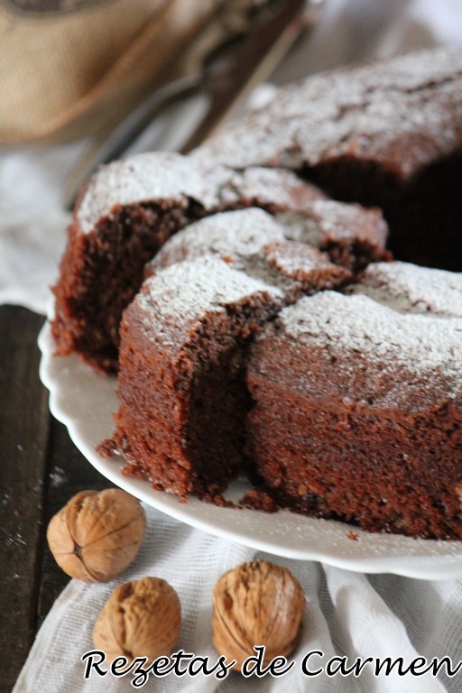 Bizcocho Con Sirope De Café Y Chocolate