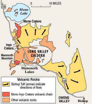 California Geology Project: Volcanoes: Mammoth Mountain & Long Valley ...