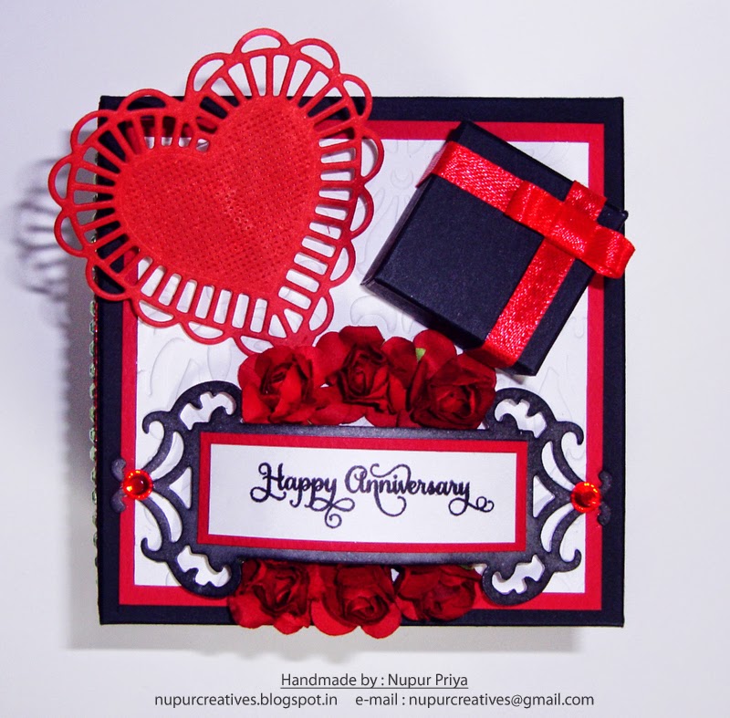 nupur creatives: Anniversary Explosion Box