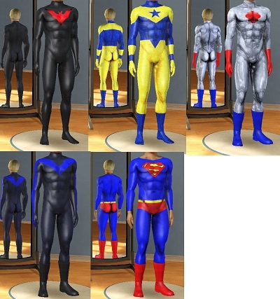 My Sims 3 Blog: New Super Hero Costumes by Justintyme