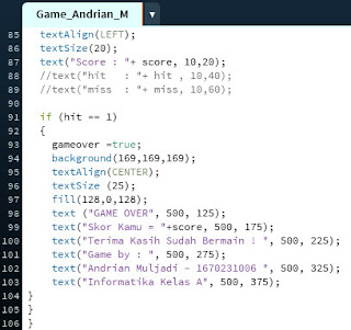 Membuat Game Sederhana Menggunakan Processing
