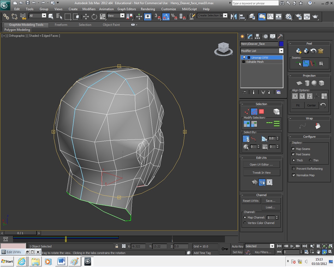 3D Modelling and Animation Course: Uv Unwrap