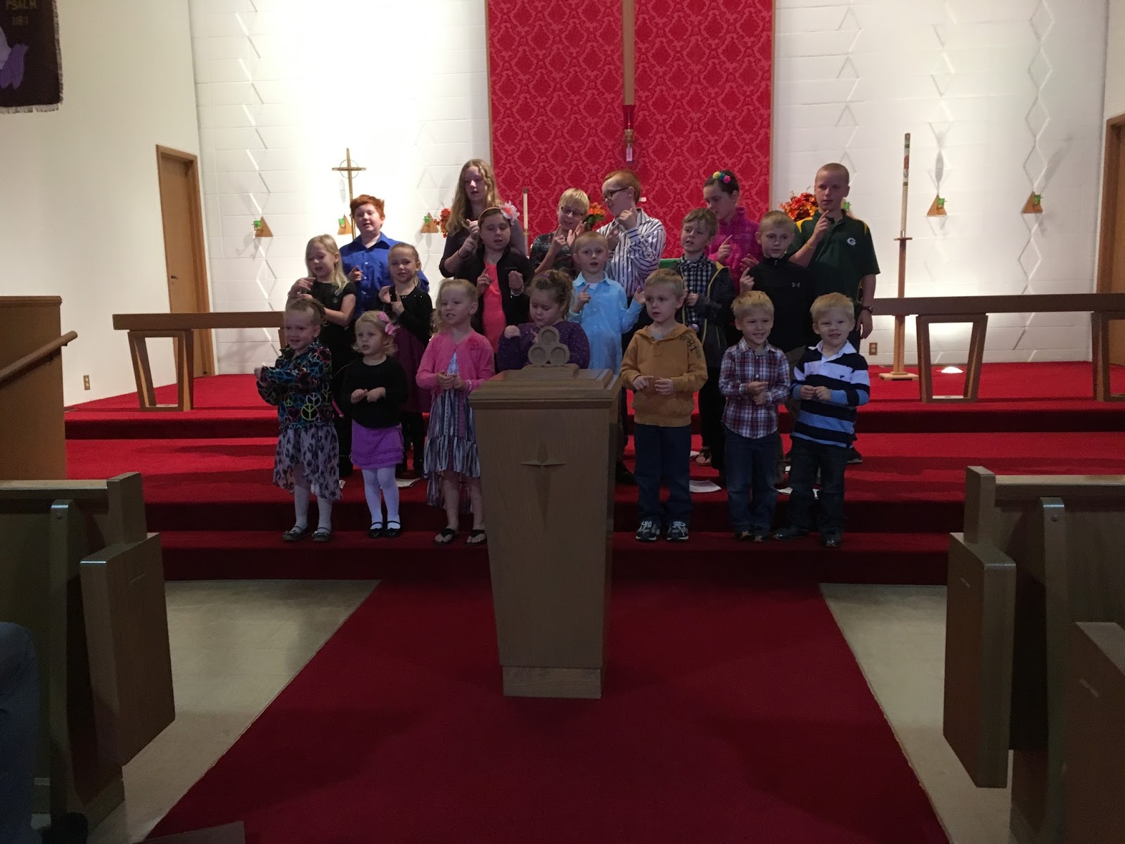 Grace Lutheran Church: Sunday School Children Singing in Church