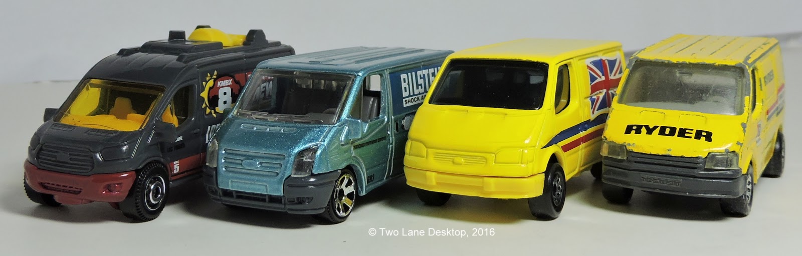 Matchbox 2015 Ford Transit TV New Van, 1990, 1995, and 2006 Ford ...