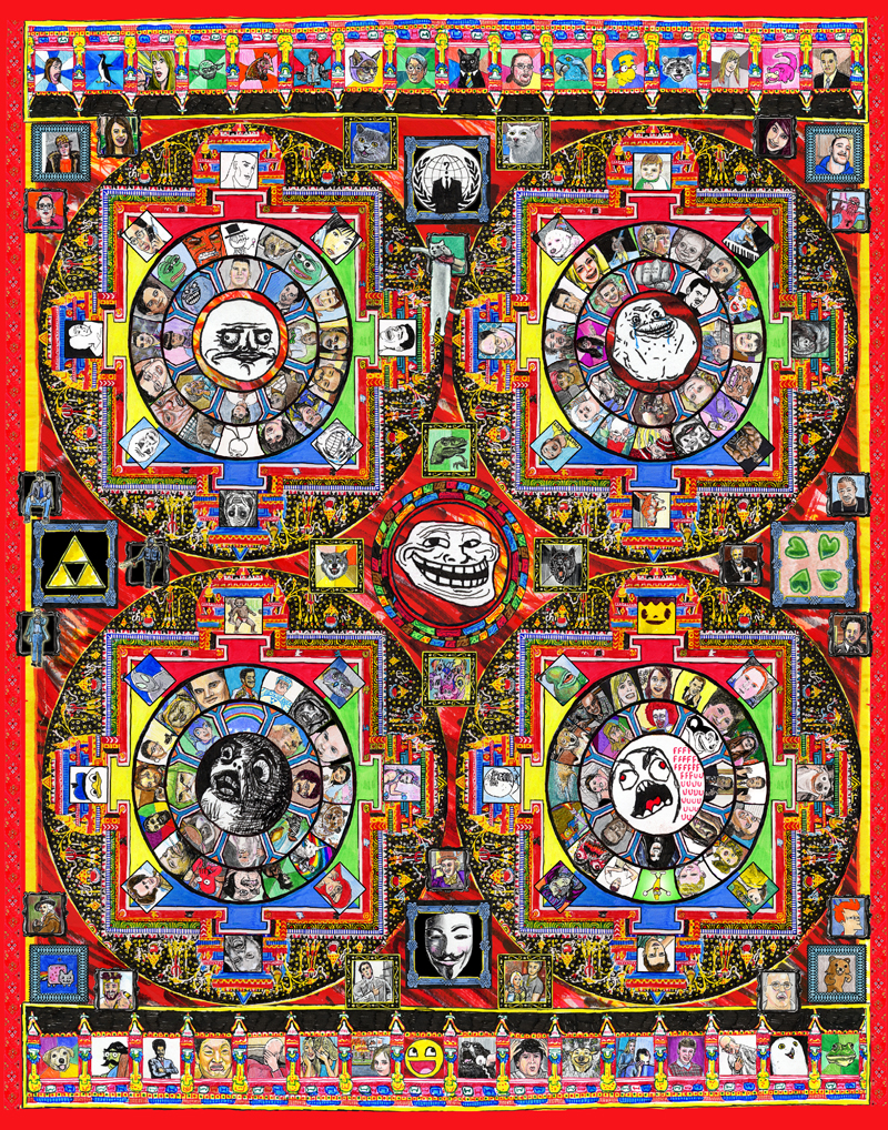 The Howard Hallis Blog: Hand-Drawn Meme Mandala