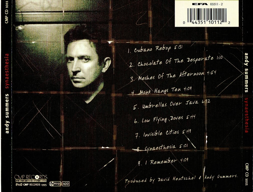 guitarists - by Mr. Hyde: ANDY SUMMERS - SYNAESTHESIA CD ALBUM